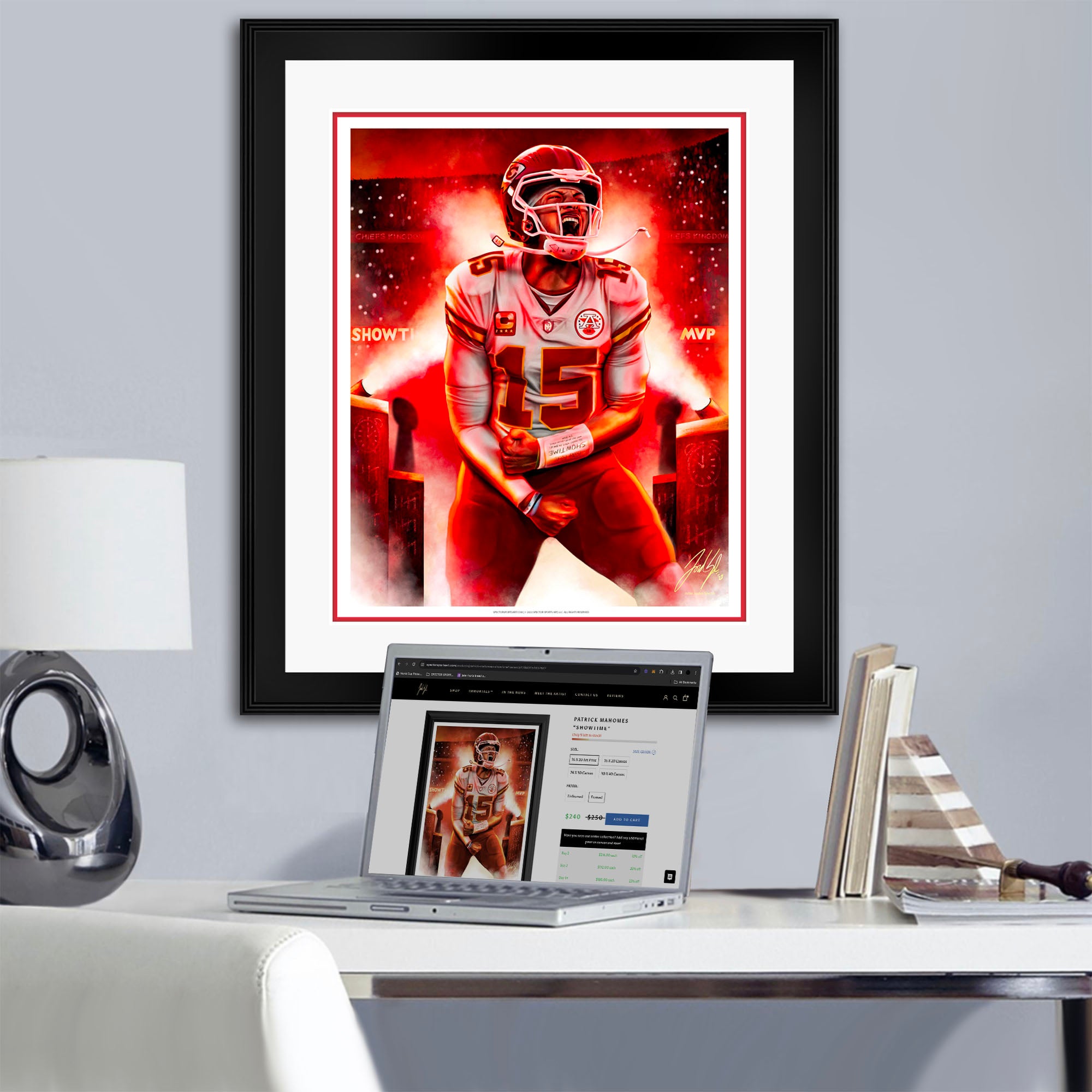 Patrick Mahomes “SHOWTIME” | Patrick Mahomes Gifts & Decor – Spector ...