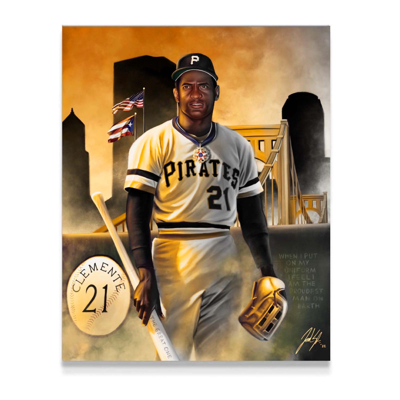 Roberto Clemente “The Great One” – Spector Sports Art